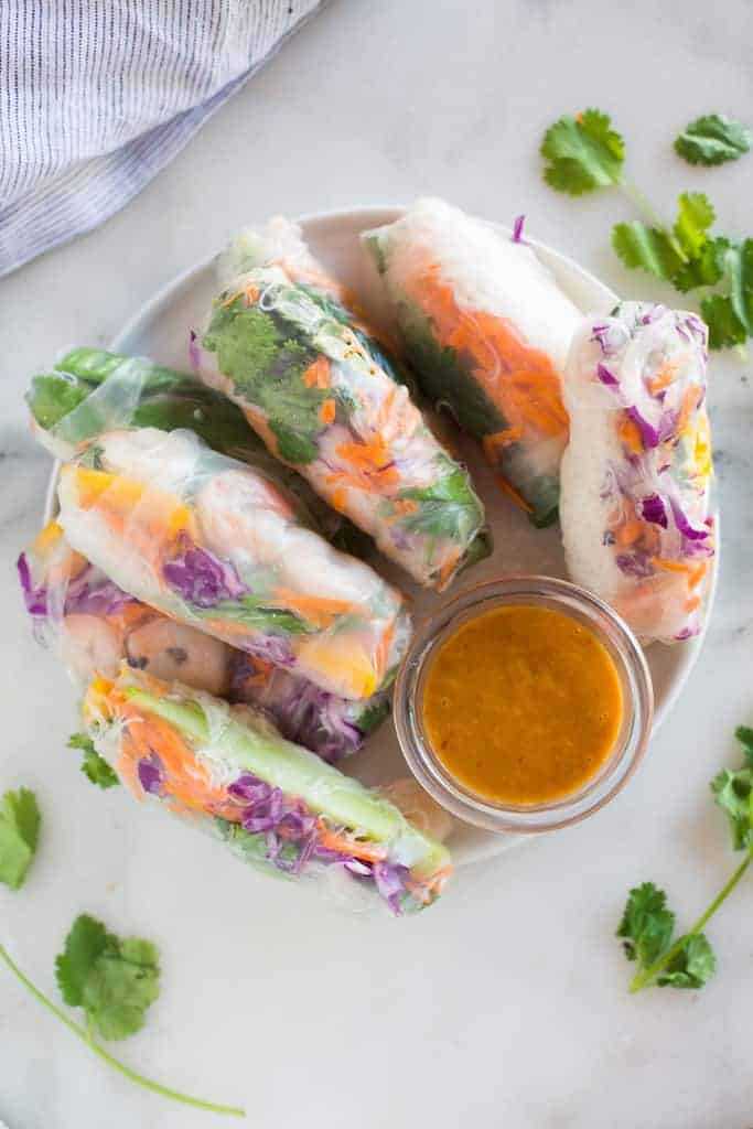 r., Spring roll